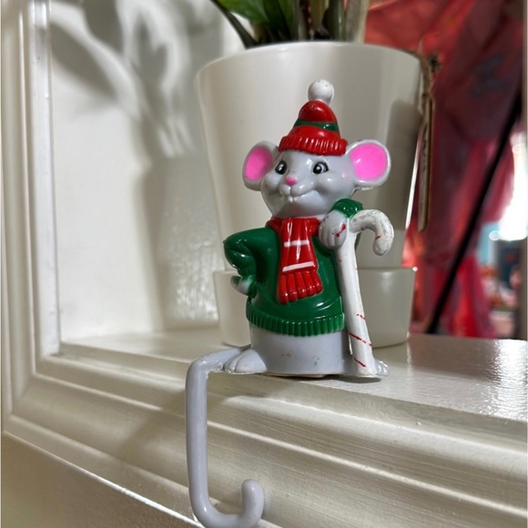 Other | Vintage Christmas Mouse Stocking Hanger | Poshmark